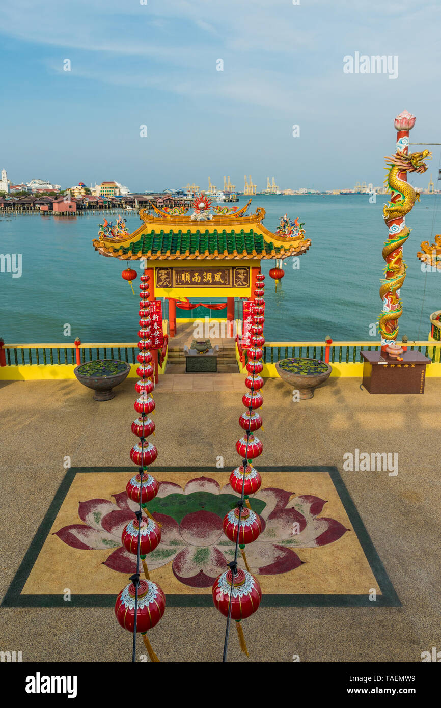 The Bean Boo Thean temple on the river in George Town Malaysia Stock ...