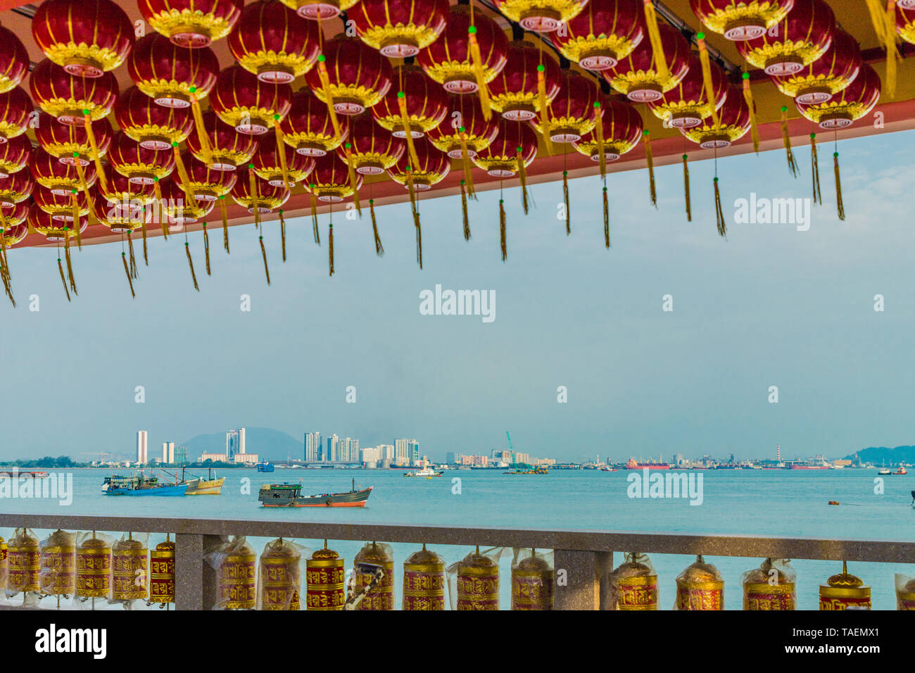 The Bean Boo Thean temple on the river in George Town Malaysia Stock ...