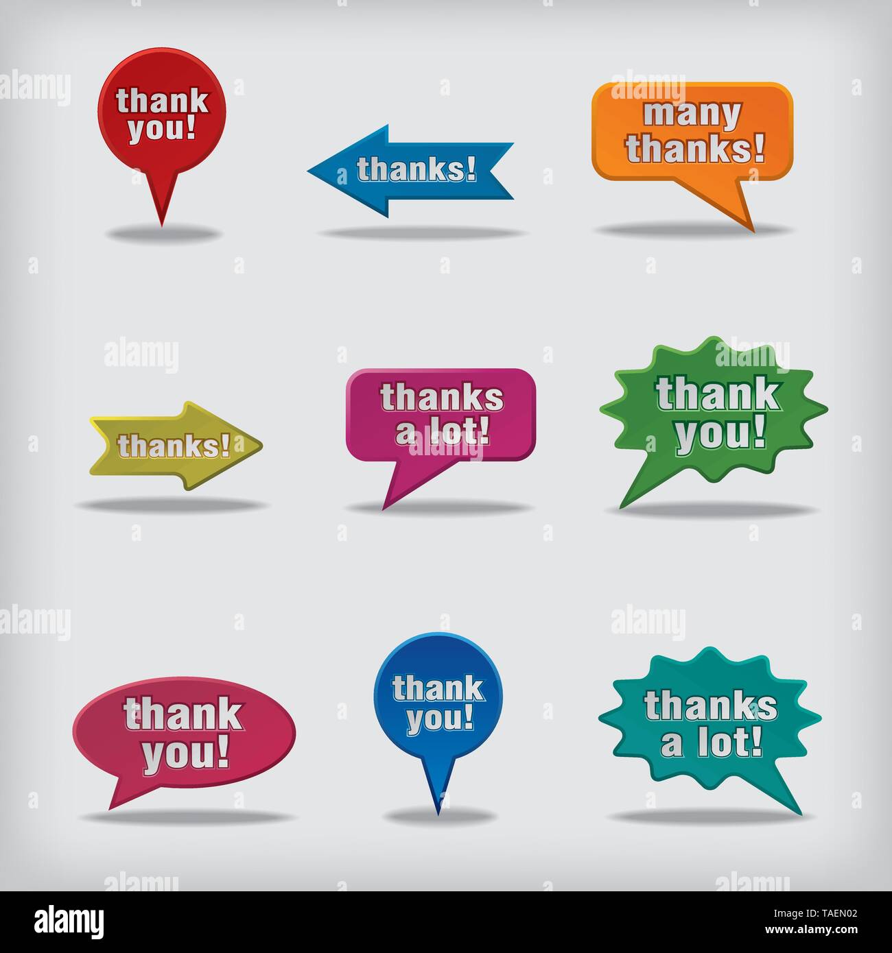 thank you bubbles Stock Vector Image & Art - Alamy