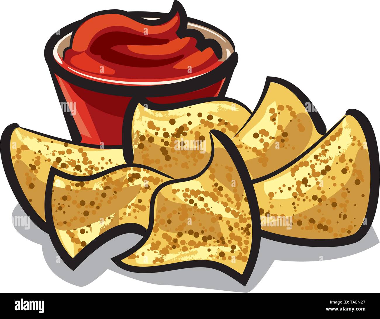 Delicious taco nachos mexican Stock Vector Images - Alamy