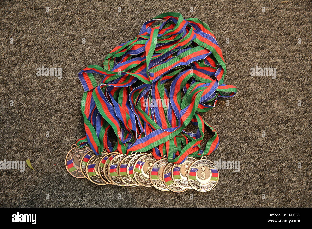 Gold medal on black background . Gold, medals with numbers Three. Sport ... Gold medal on black background . Gold, medals with numbers Three. Sport ...