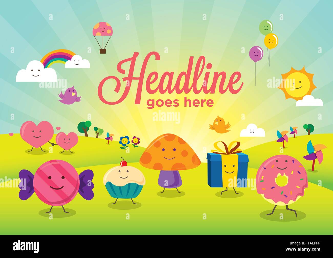 Vector of stylized characters for children Stock Vector Image & Art - Alamy