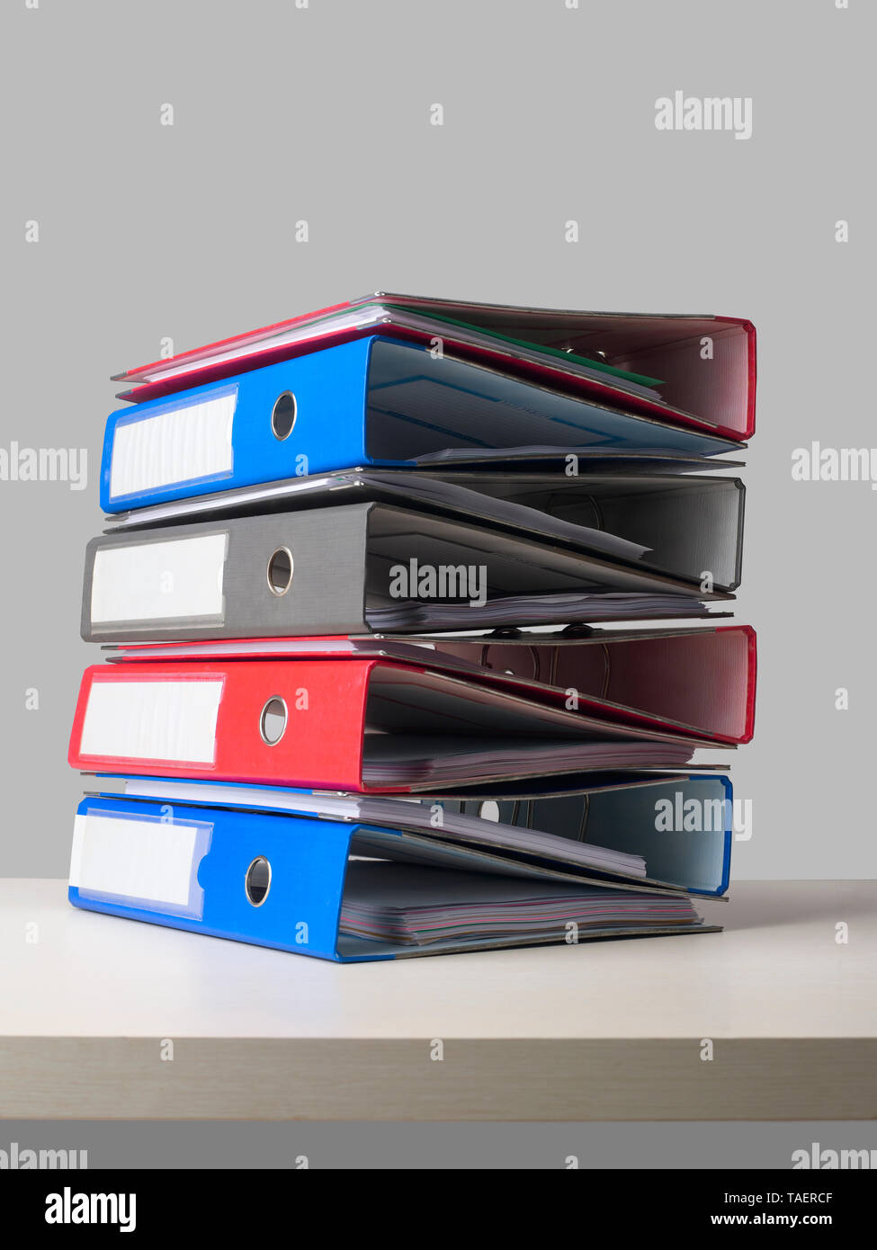 STILL LIFE OF AN STACK OF BOX FILES Stock Photo - Alamy