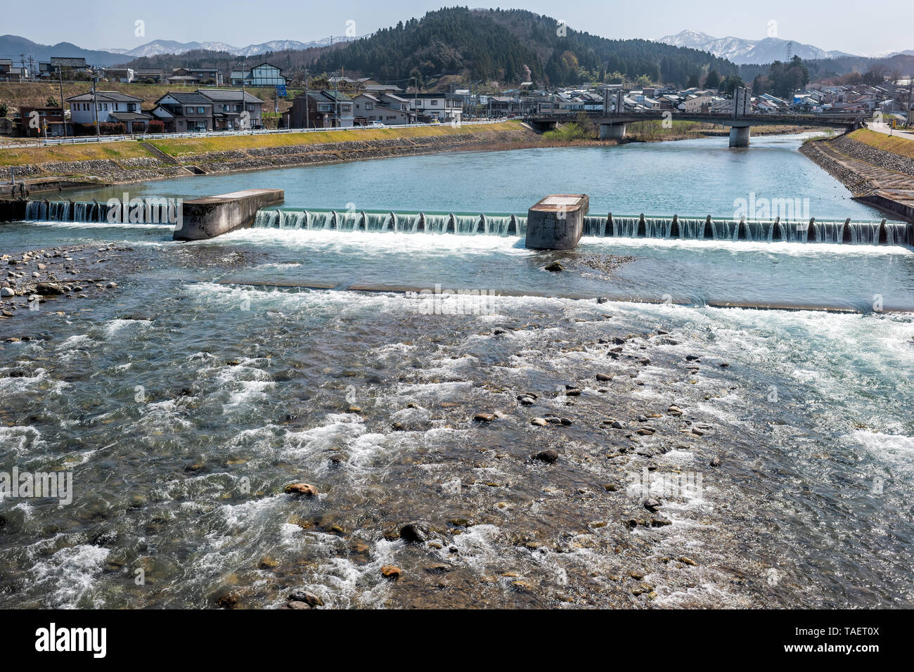 Toyama, Japan countryside rural area in Gifu prefecture, Hida with Ida ...