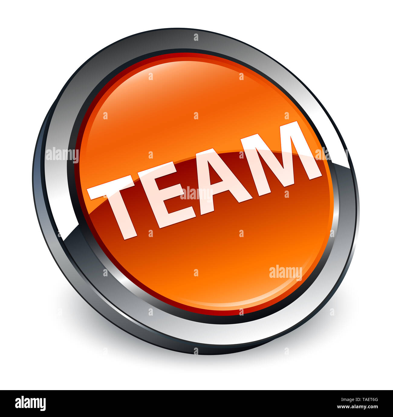 Team isolated on 3d brown round button abstract illustration Stock ...