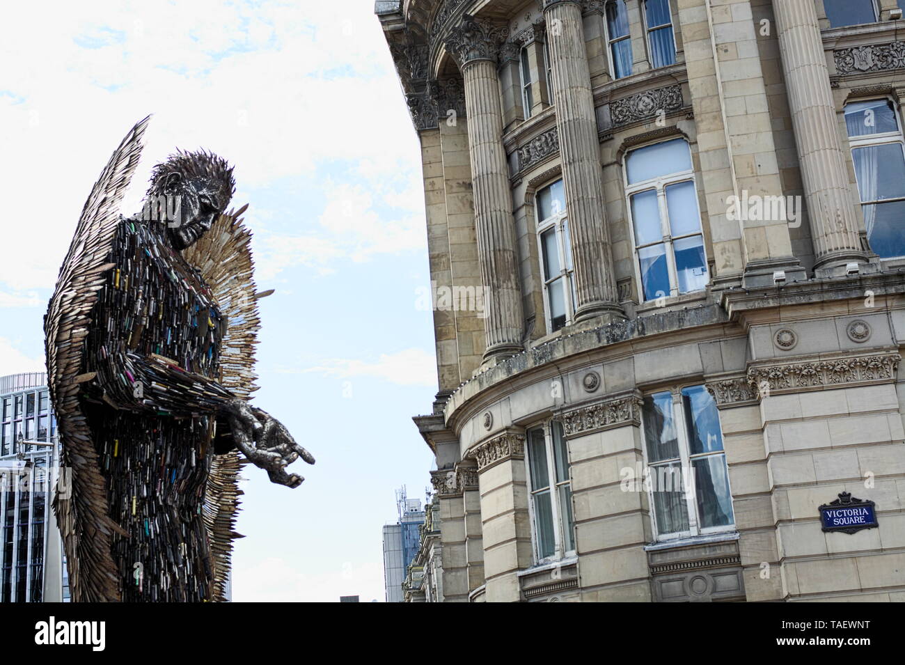 The Knife Angel is in Birmingham. The 27ft-high artwork is made ...