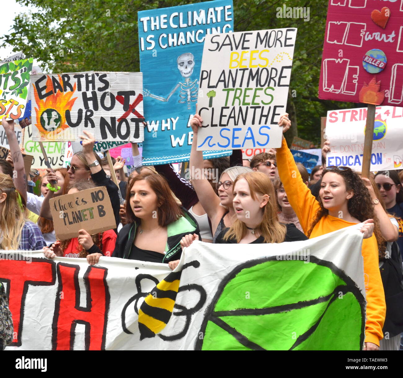 Young people lobby for action to prevent climate change at the ...