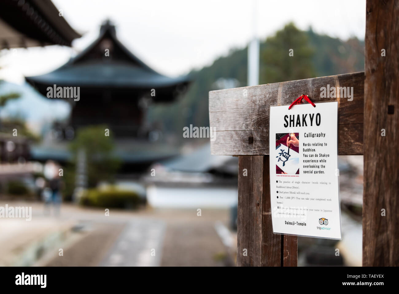 Takayama, Japan - April 9, 2019: Higashiyama walking course in Takayama ...