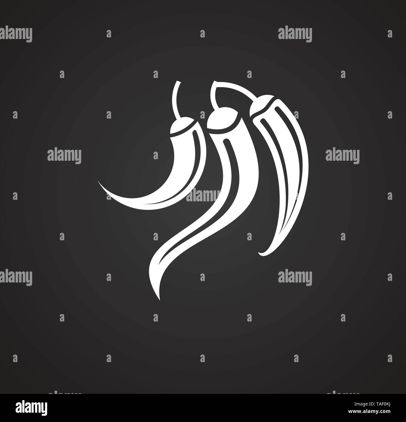 Red Hot pepper icon on background for graphic and web design. Simple ...
