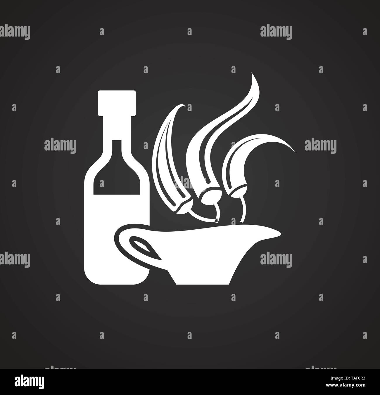 Red Hot pepper icon on background for graphic and web design. Simple ...