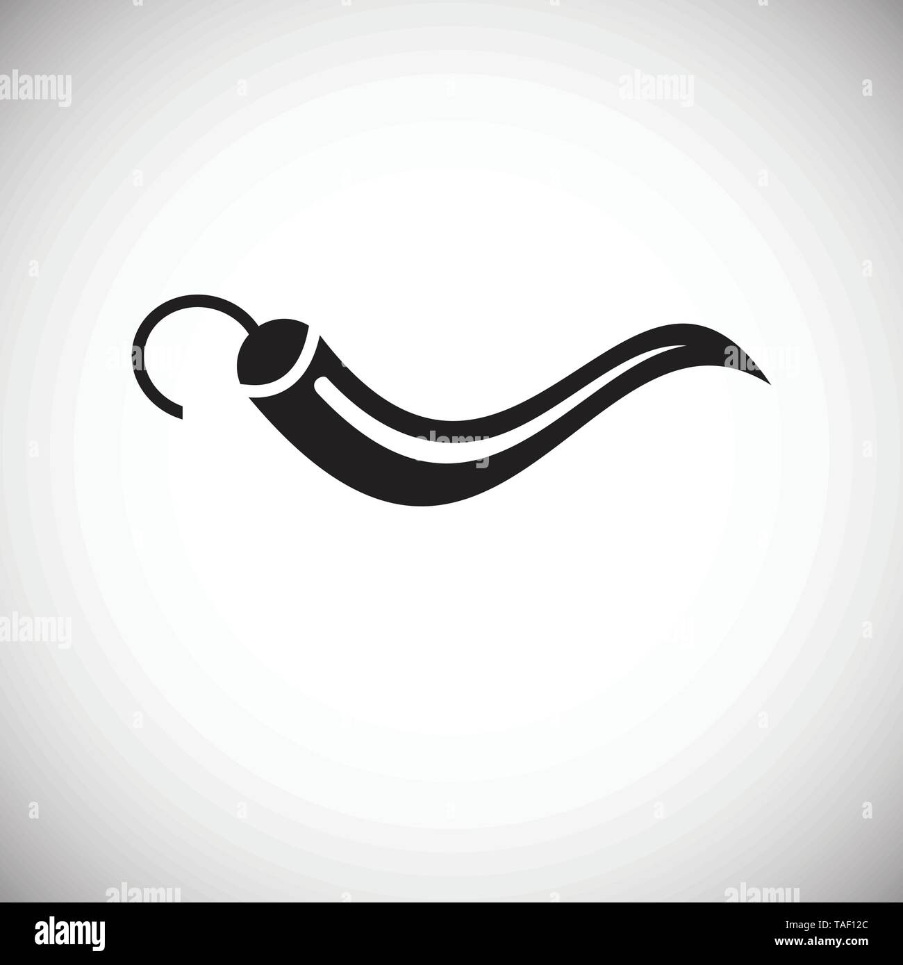 Red Hot pepper icon on background for graphic and web design. Simple ...
