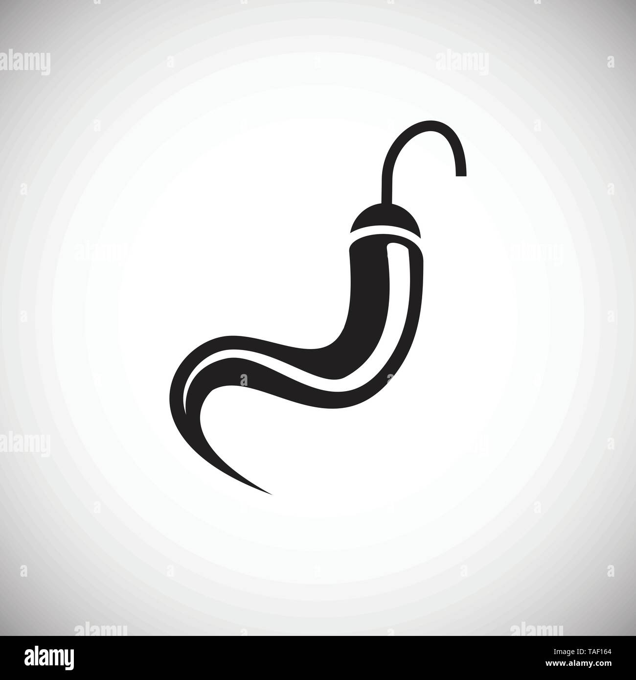 Red Hot pepper icon on background for graphic and web design. Simple ...