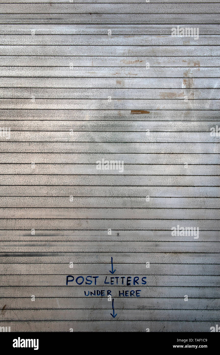 Roller type shutter hi-res stock photography and images - Alamy