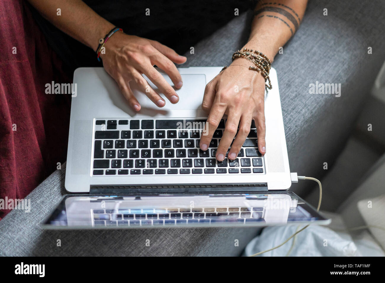 Hands typing perspective hi-res stock photography and images - Alamy