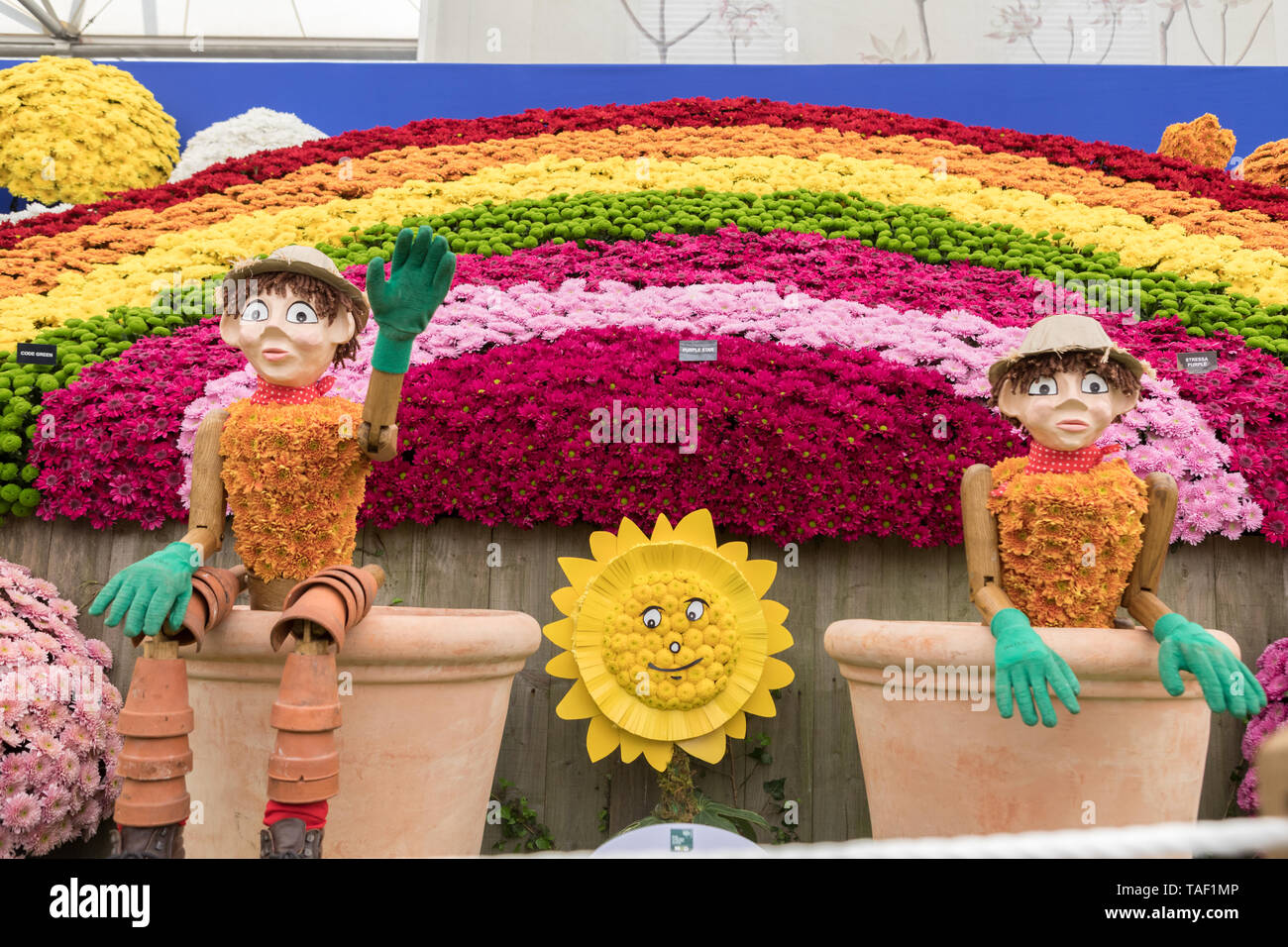 Bill and Ben Flower Pot Men Display at The Chelsea Flower Show 2019 ...
