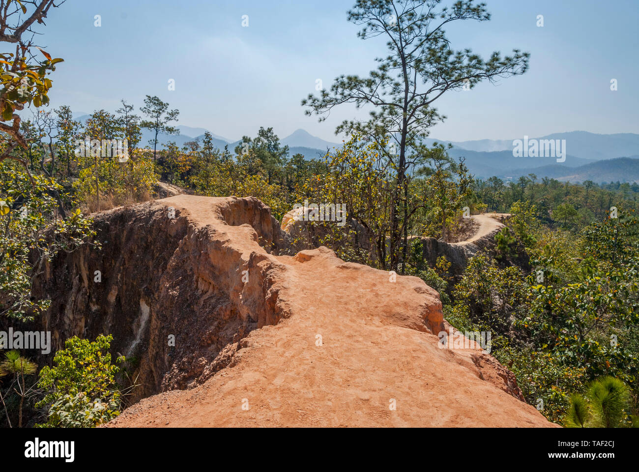 The rocks and edges of Pai Canyon, Thailand Stock Photo - Alamy