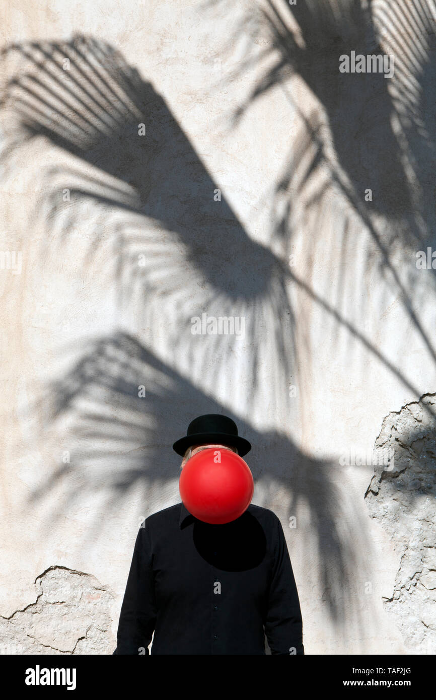 Balloon face man hi-res stock photography and images - Alamy