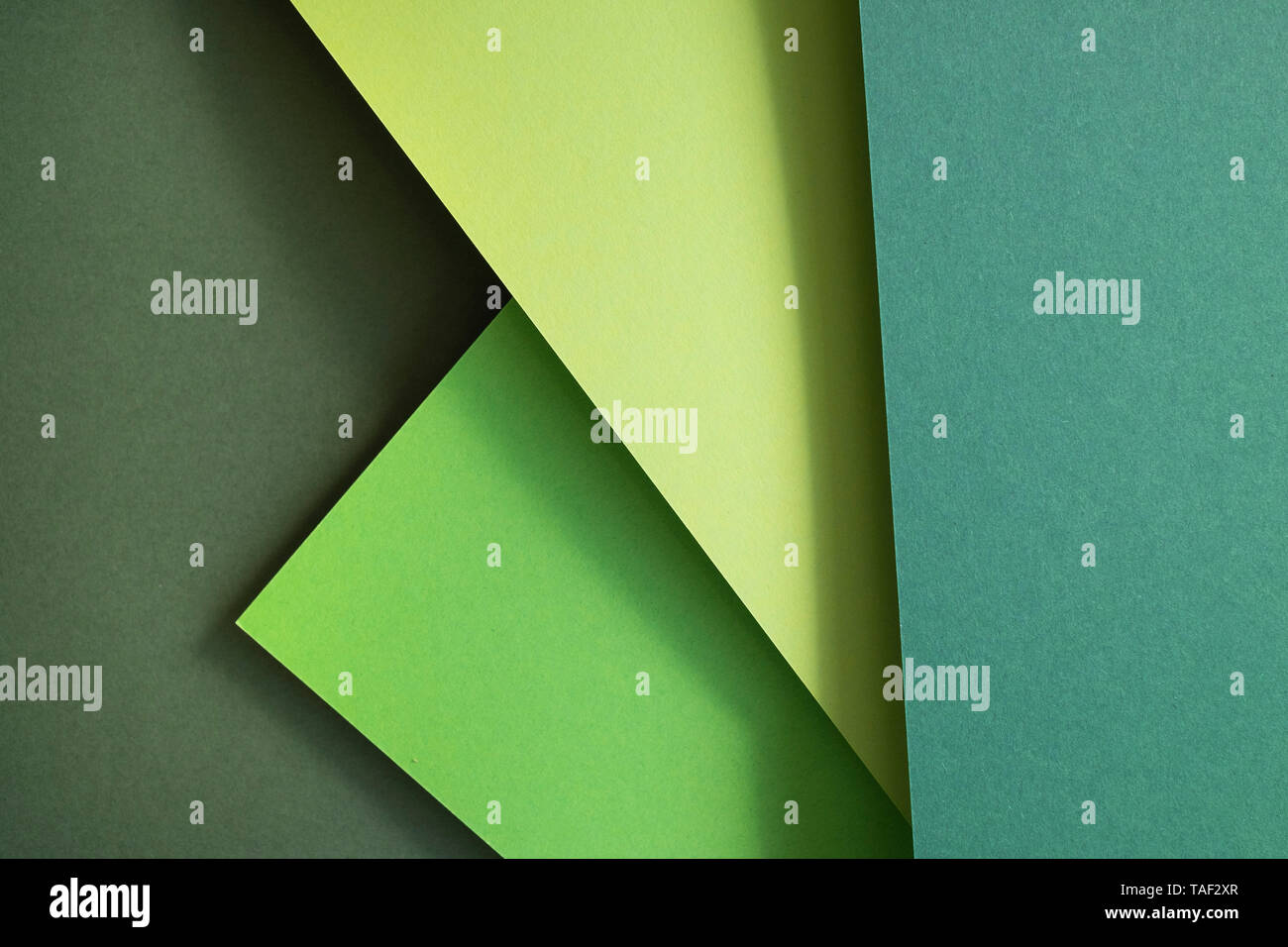 Green set of paper as an abstract background Stock Photo - Alamy
