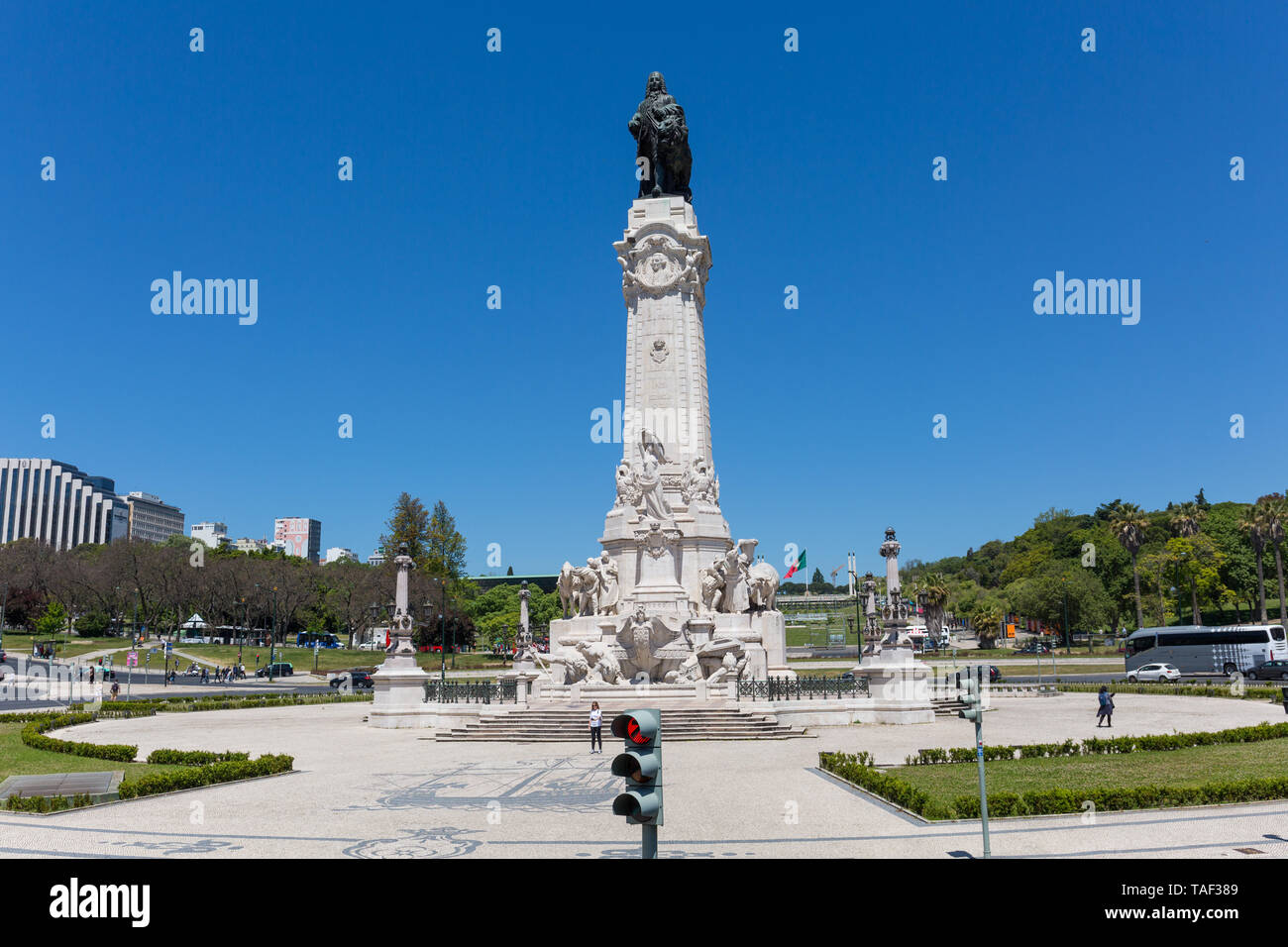 The Praça do Marques de Pombal Lisbon Stock Photo - Alamy