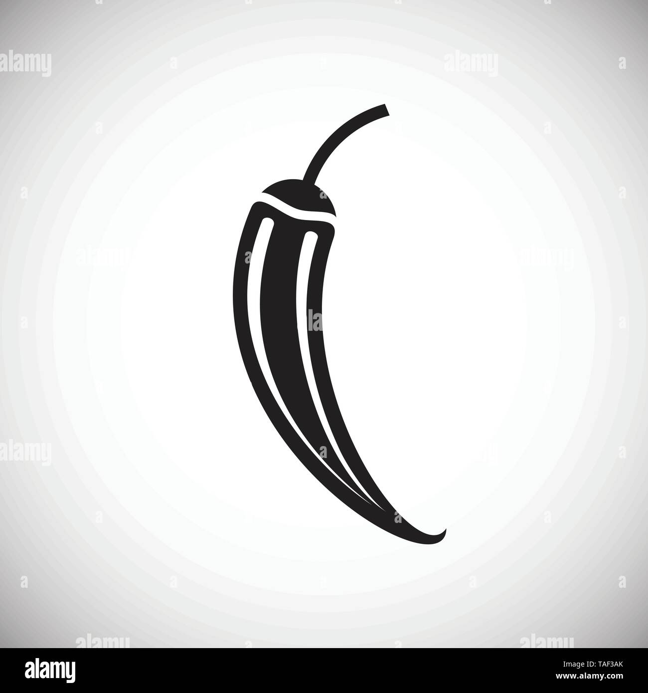 Red Hot pepper icon on background for graphic and web design. Simple ...