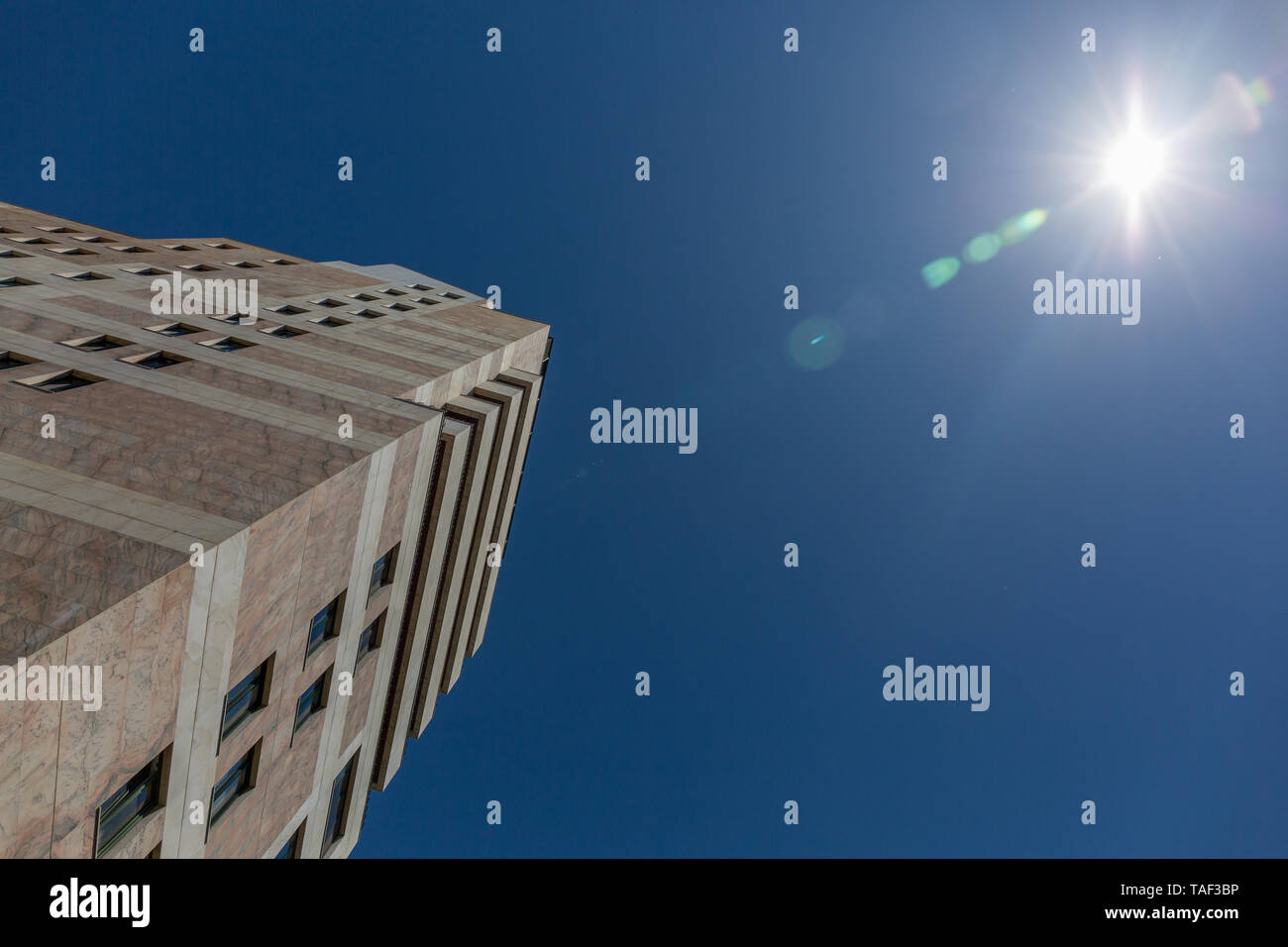 Daylight and outdoor high street in high rise building hi-res stock ...