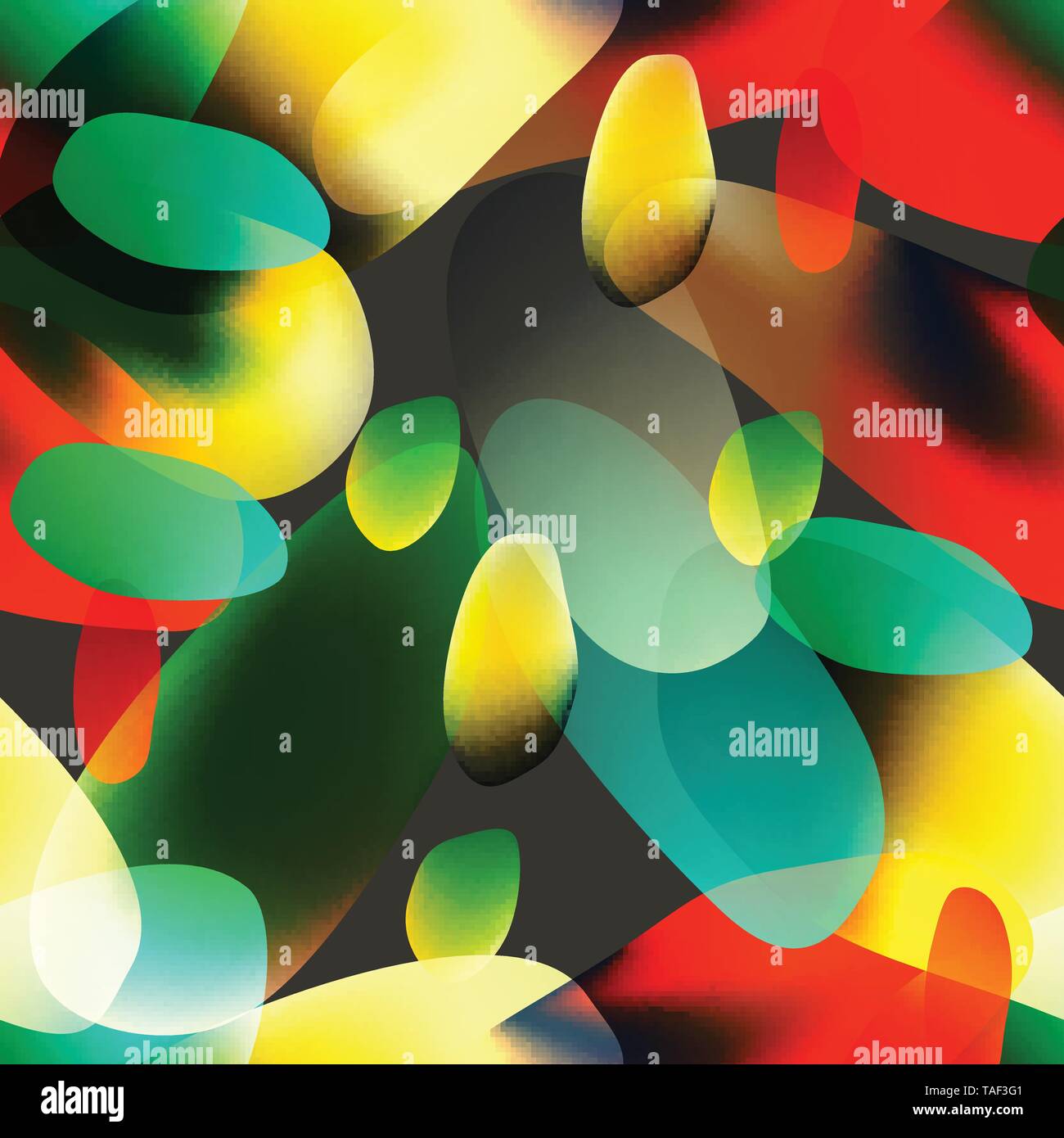 Vector seamless pattern. Background with abstract colorful shapes Stock ...