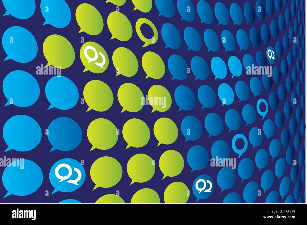 Vector illustration of conversation background. Texture of bubble talks ...