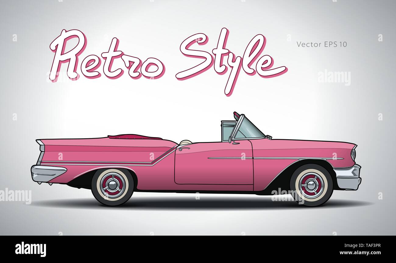 1950s vintage Stock Vector Images - Alamy