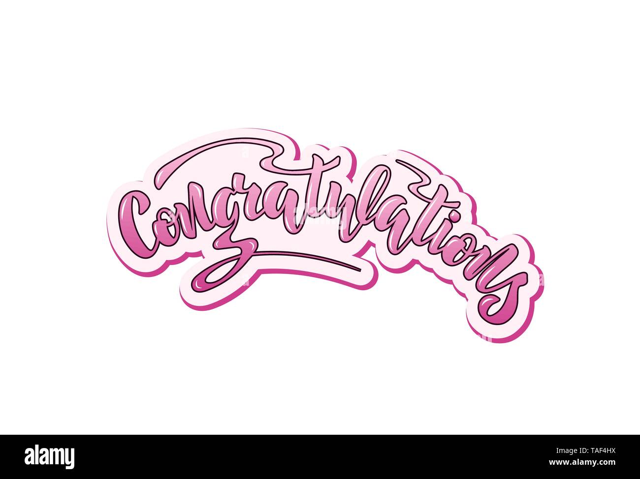 Congratulations word Cut Out Stock Images & Pictures - Alamy