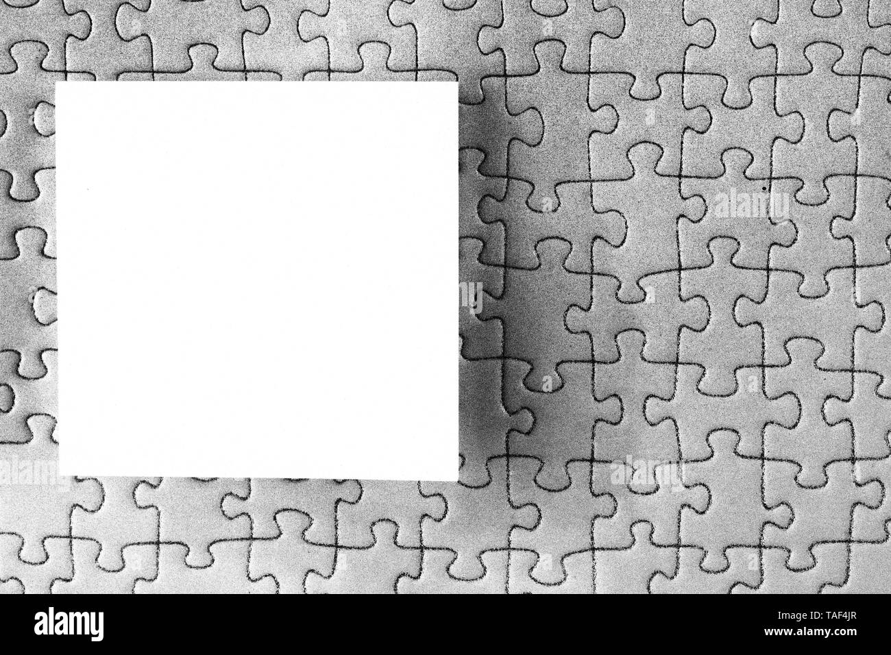 Piece of square note paper use for give notation stick to puzzle ...