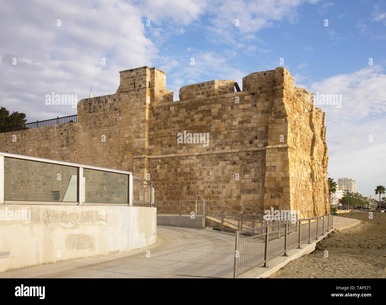 Castle in Larnaca. Cyprus Stock Photo - Alamy