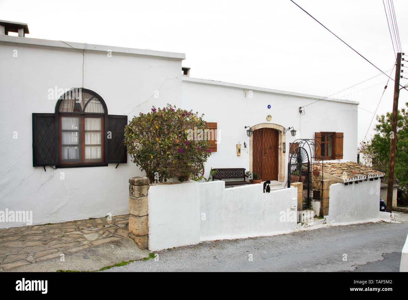 View of Karaman (Karmi) historical village near Kyrenia (Girne). Cyprus ...