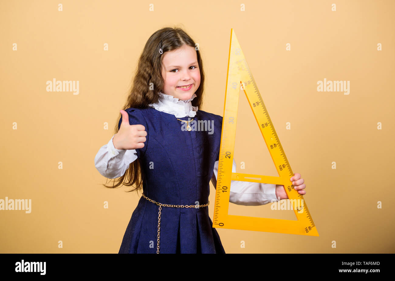 I love mathematics. Education and school concept. Smart and clever ...