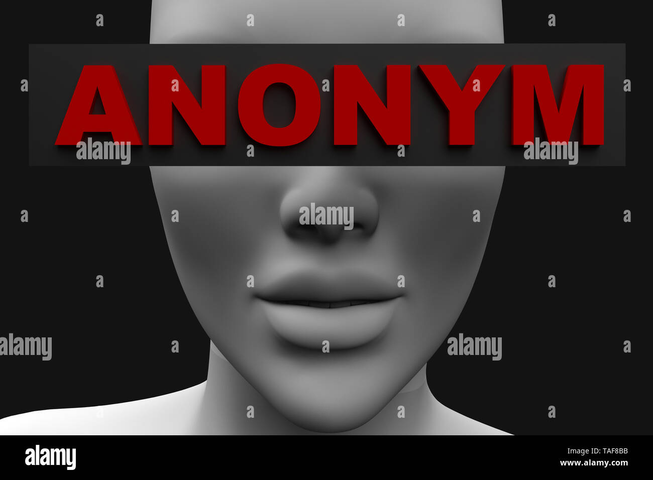 Anonymous shadow woman portrait hi-res stock photography and images - Alamy