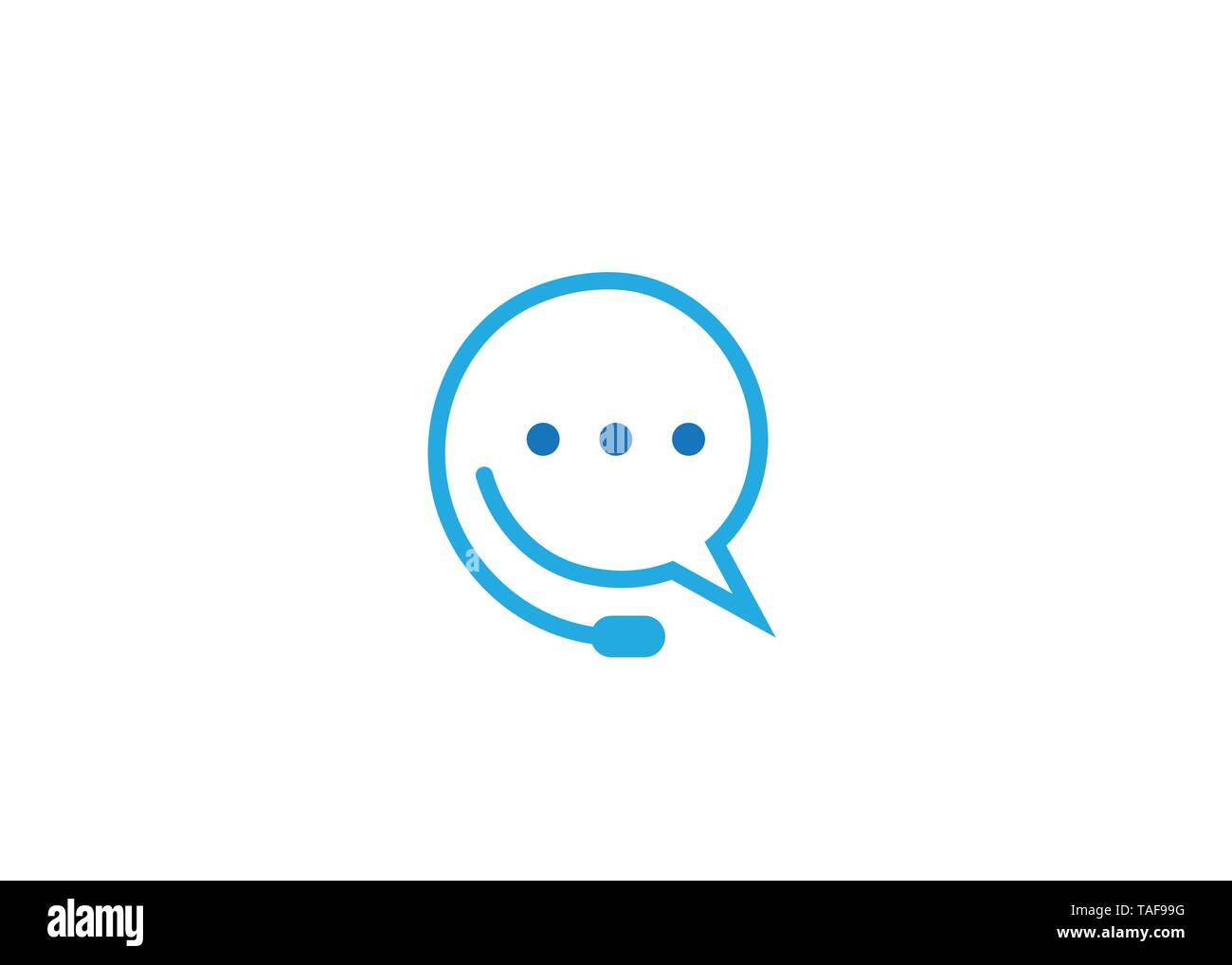Creative Bubble Microphone Logo Design Vector Symbol Illustration Stock ...