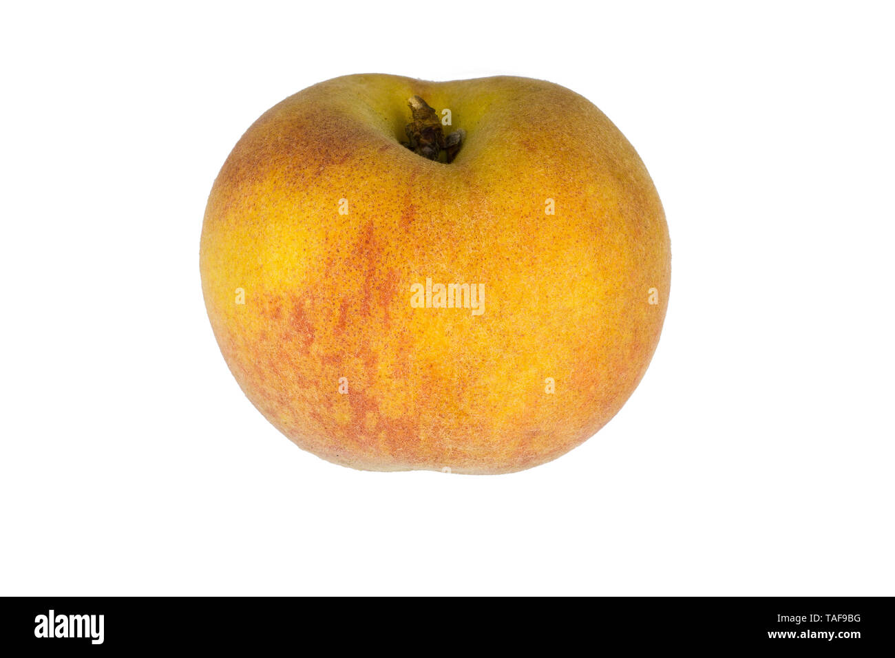 Ripe peach fruit isolated on white background Full depth of field. High ...