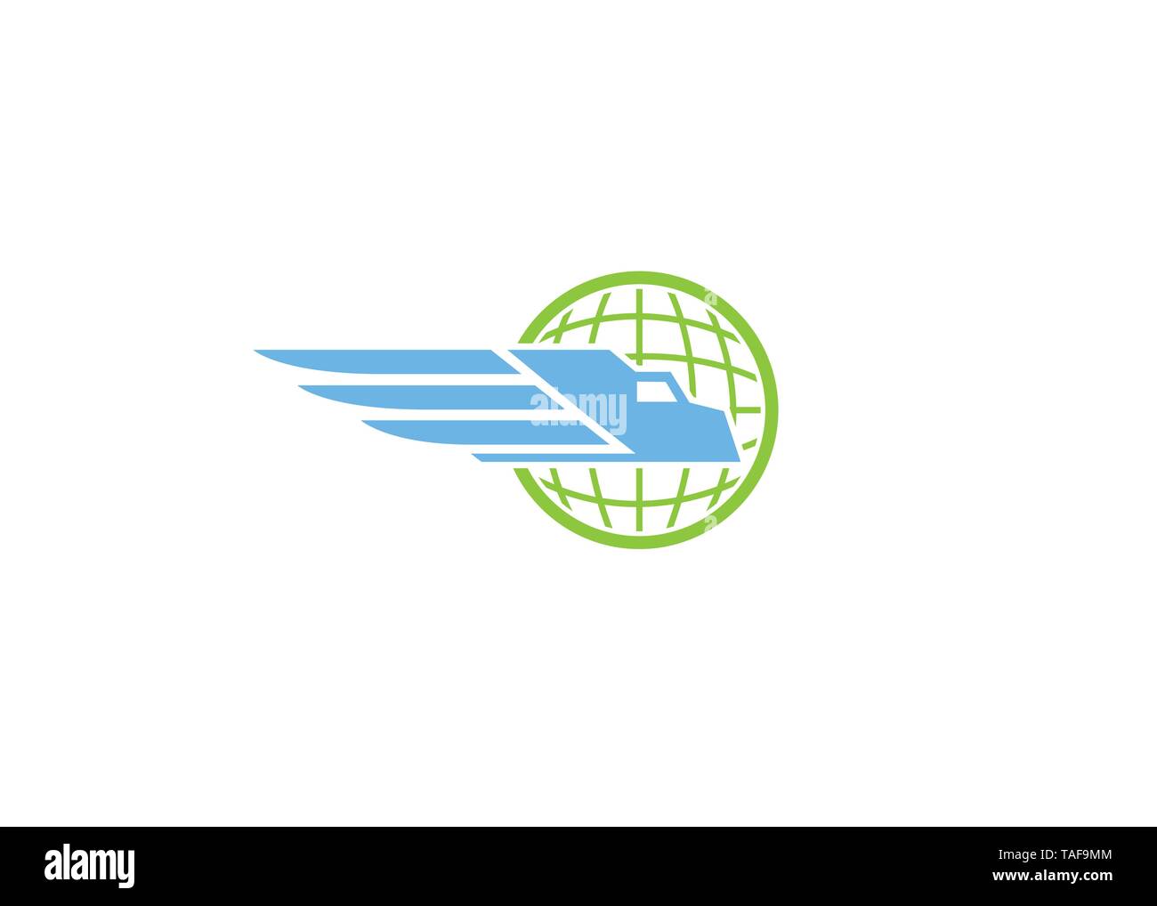 Creative Speed Truck Circle Planet Window Logo Design Vector Symbol ...