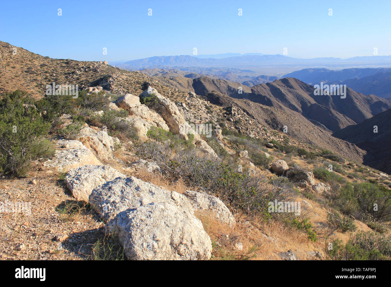 Desert badland overlook in Southern California Stock Photo - Alamy