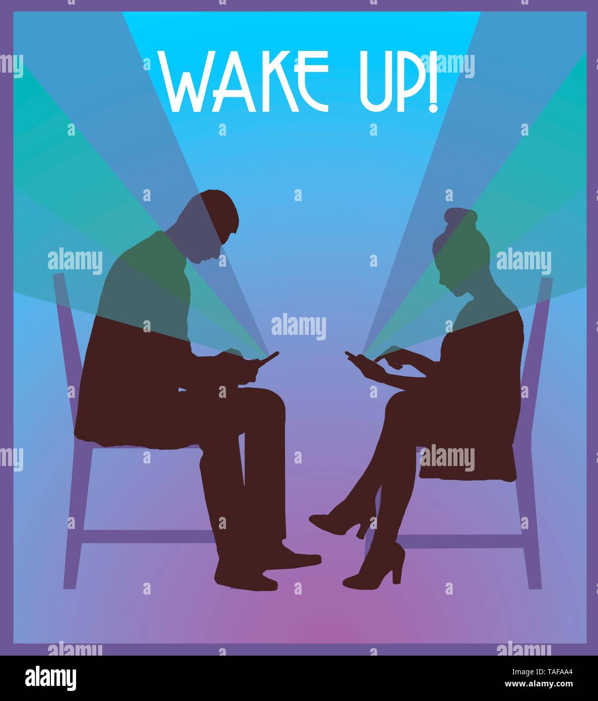 Technology addiction art hi-res stock photography and images - Alamy