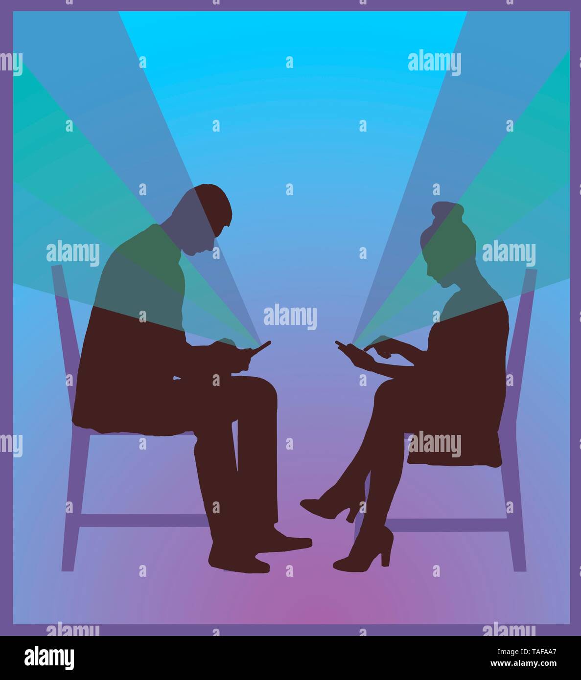 Technology addiction art hi-res stock photography and images - Alamy