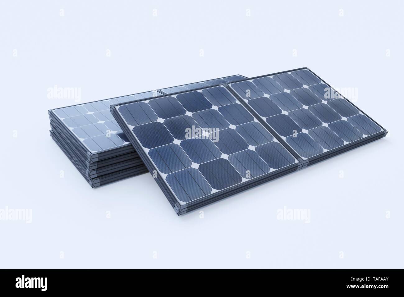 Solar panels, illustration Stock Photo - Alamy