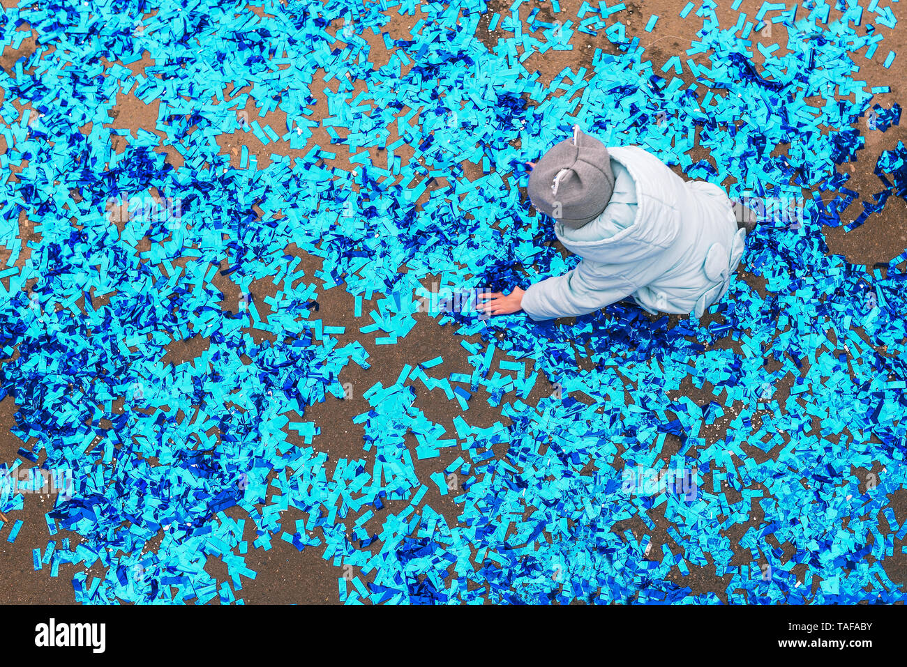 Asphalt with confetti hi-res stock photography and images - Alamy