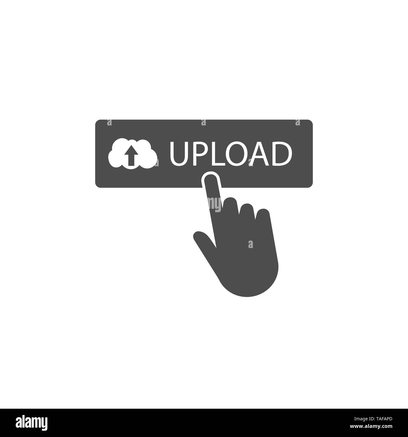 Upload button, click website element Vector Stock Vector Image & Art ...
