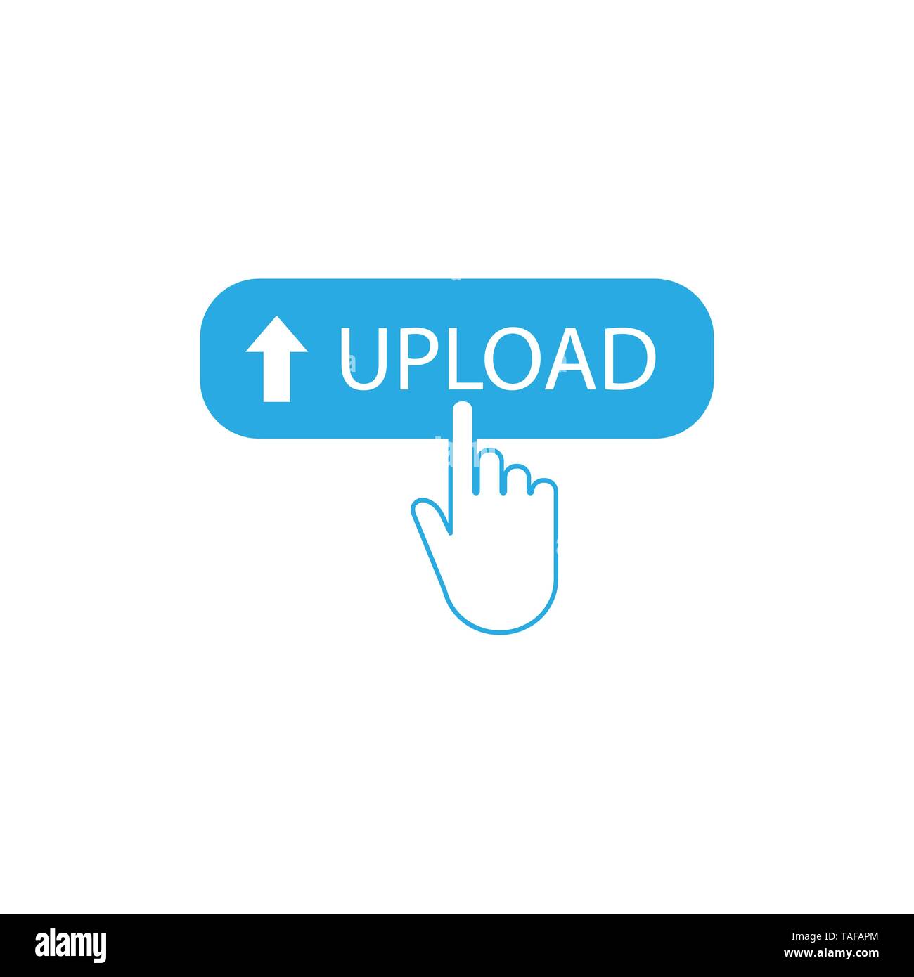 Upload button, click website element Vector Stock Vector Image & Art ...