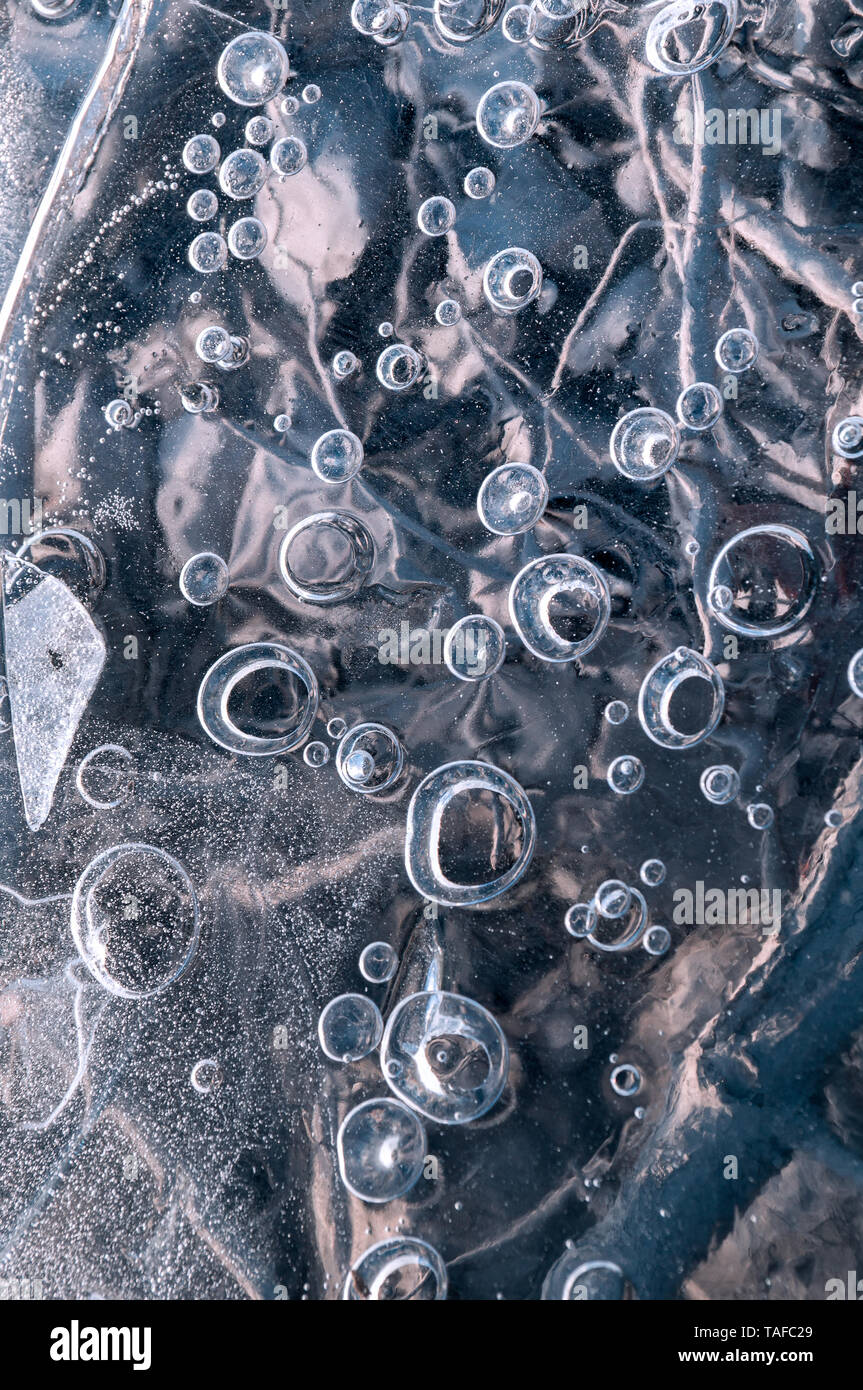 Texture abstract closeup background ice with grooves, furrows, and ...