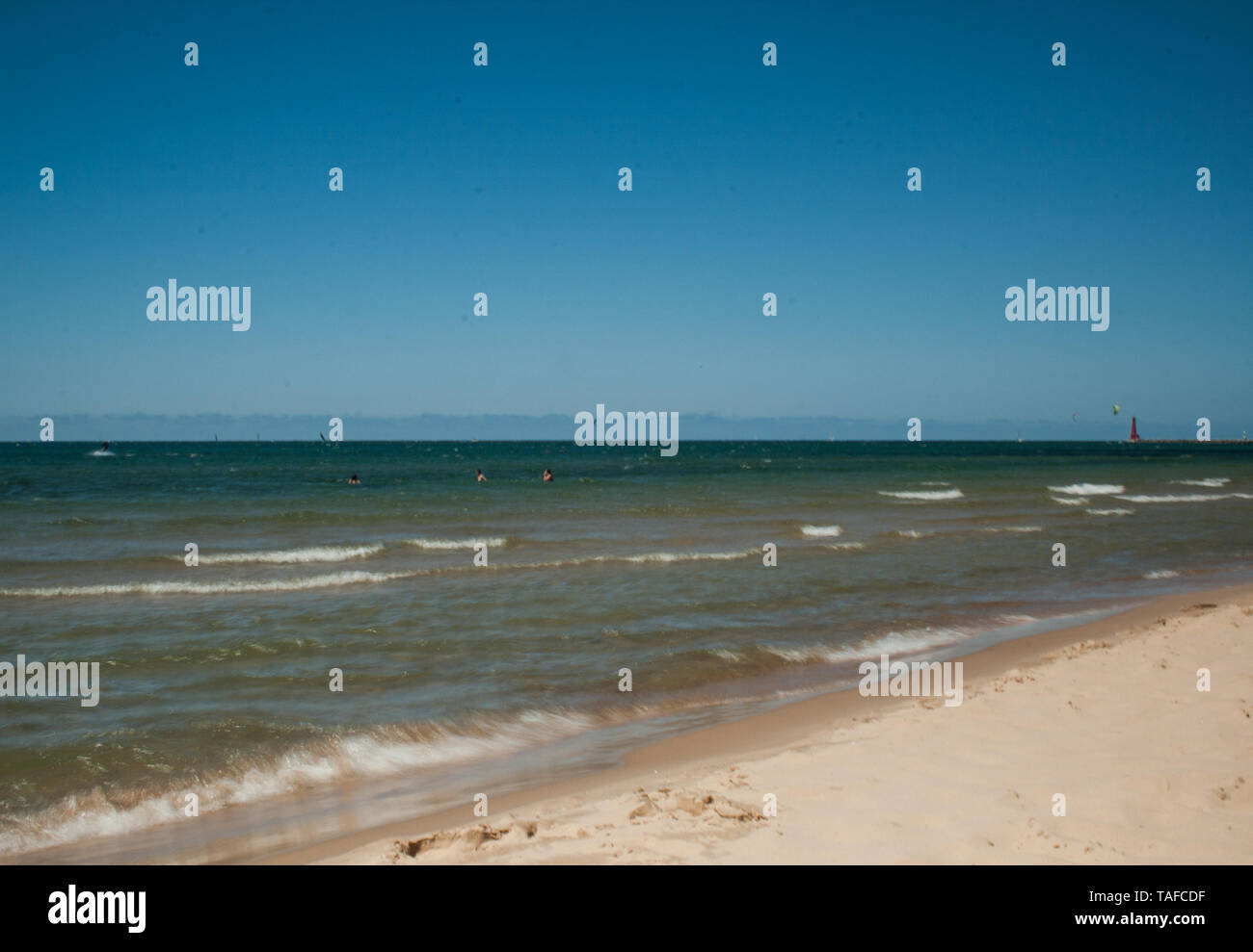 Muskegon pier light hi-res stock photography and images - Alamy