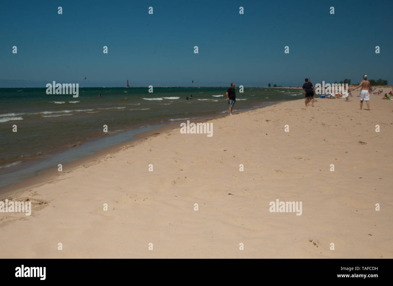 Muskegon pier light hi-res stock photography and images - Alamy