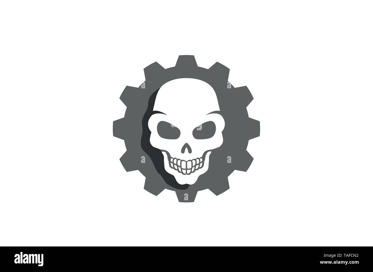 Skull logo hi-res stock photography and images - Alamy