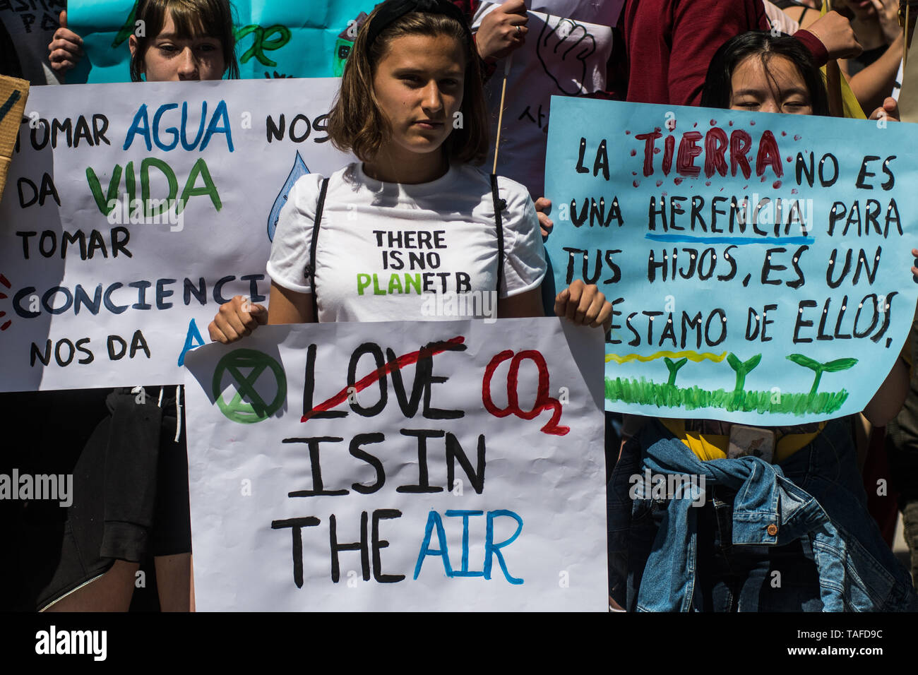Madrid, Spain. 24th May, 2019. Environmental activists of movement ...