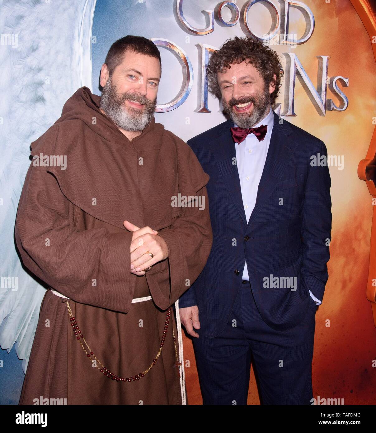 New York, NY, USA. 23rd May, 2019. Nick Offerman, Michael Sheen at ...